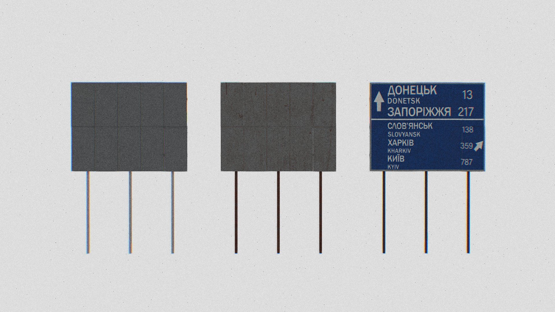 city direction road sign - Download Free 3D model by JakOuNien [2fe0fc5 ...