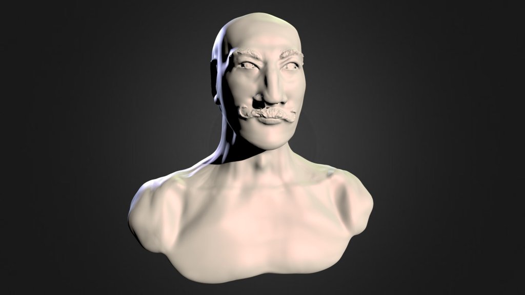 Moustache - 3D model by mimobase (@MarkPayne) [2fe20bd] - Sketchfab