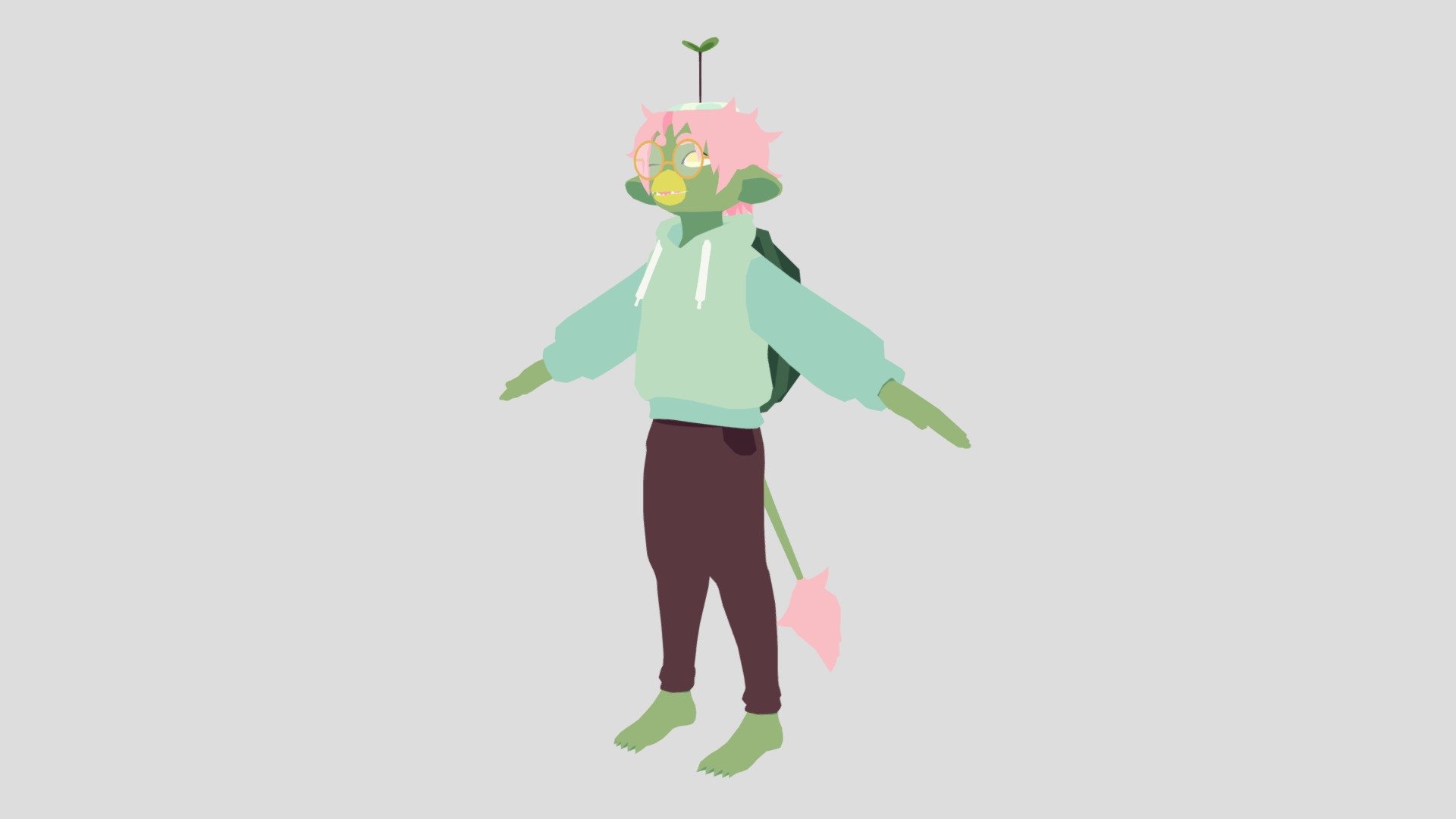 Vtuber/VRchat model of kappa mascot - 3D model by fishsticxz [2fe5410 ...