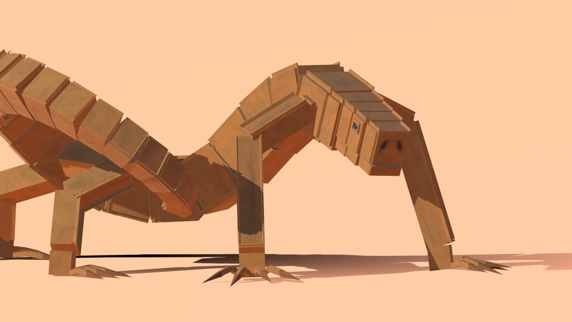 Blockbench Orange Lizard - 3D model by despachio [2fe62b9] - Sketchfab