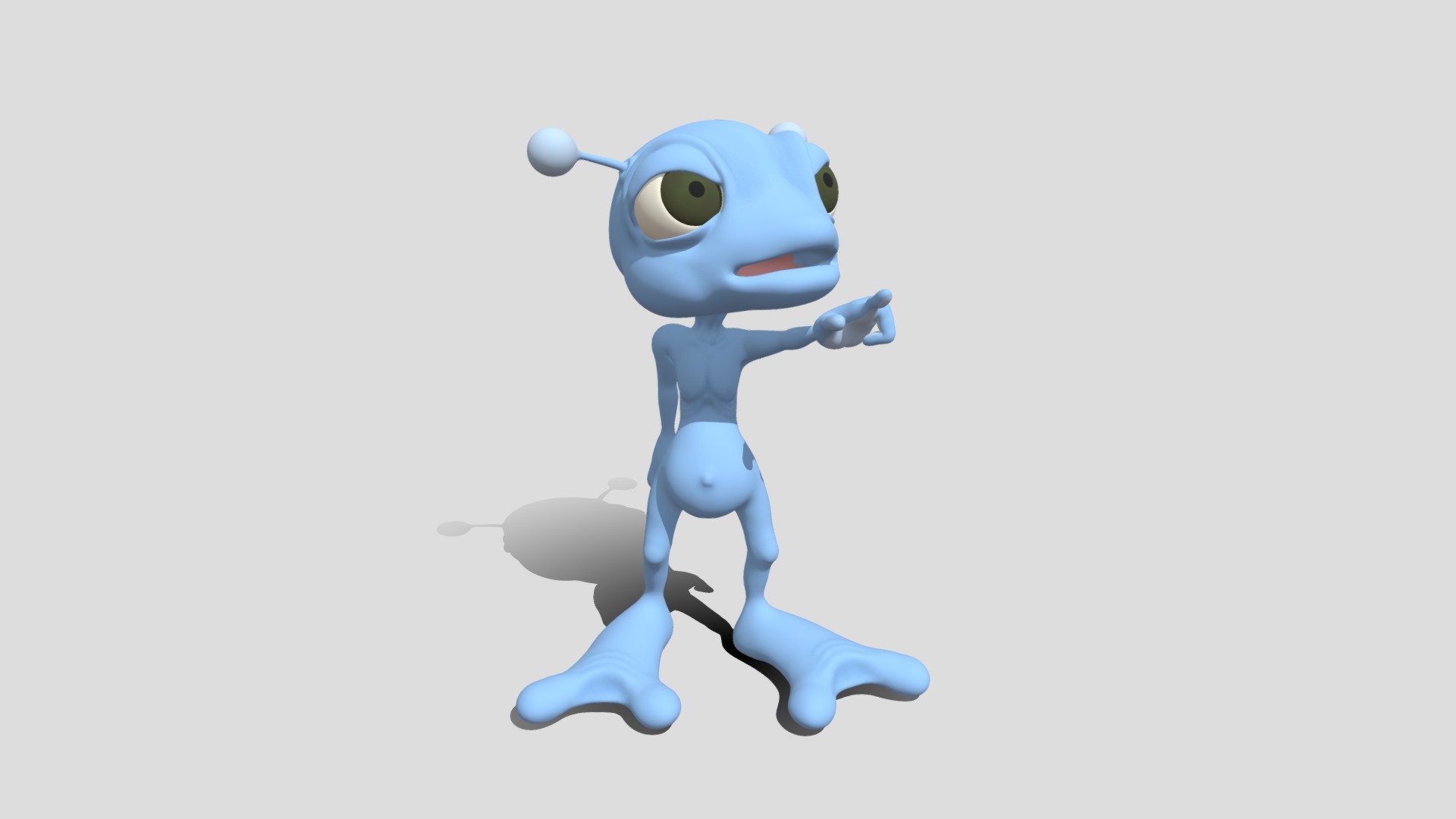 Blue Alien - Download Free 3D model by Valery.Li [2fe6ccd] - Sketchfab