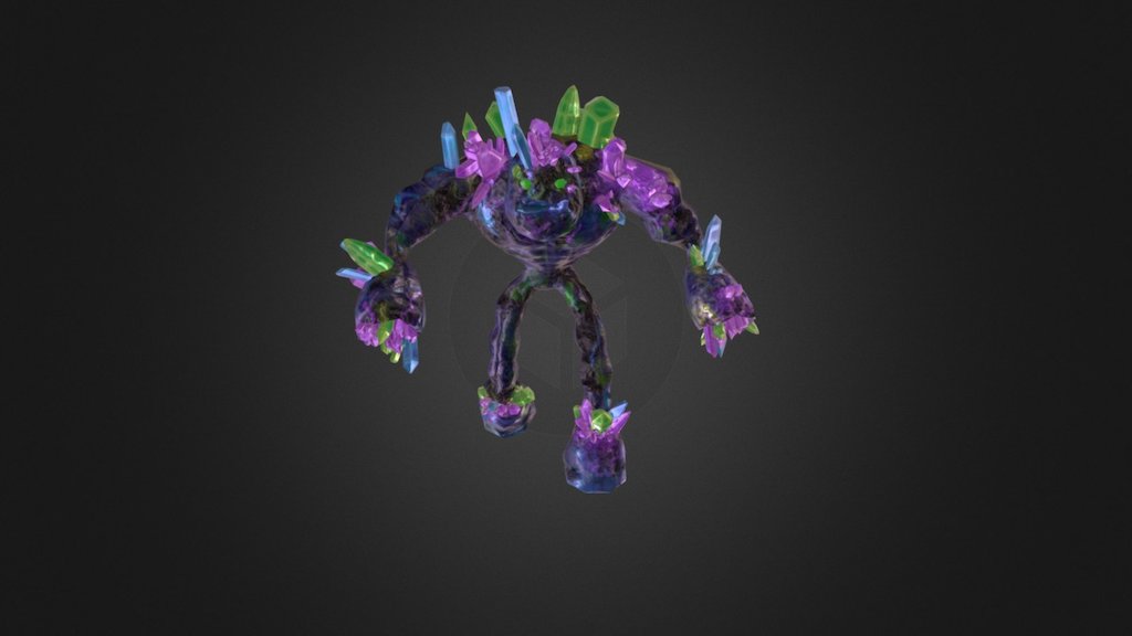 Crystal Golem - 3D model by Richard Lattman (@richlatt) [2fec36f ...