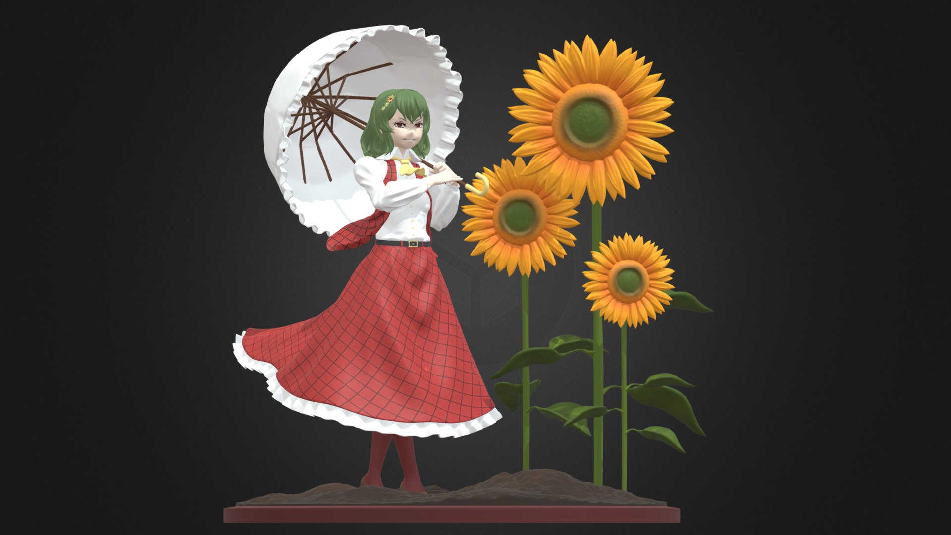 Kazami Yuuka - 3D model by OSad [2fed226] - Sketchfab