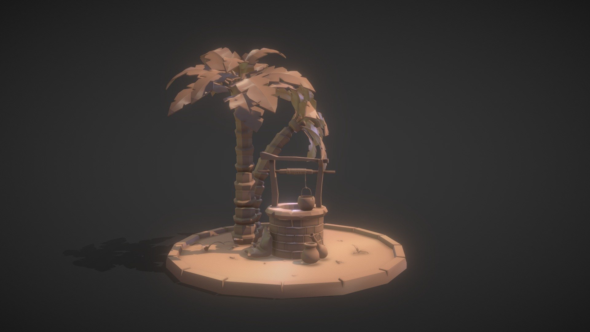 water well_tree_scene - 3D model by Zainab Kadhim (@zainab.kadhim ...