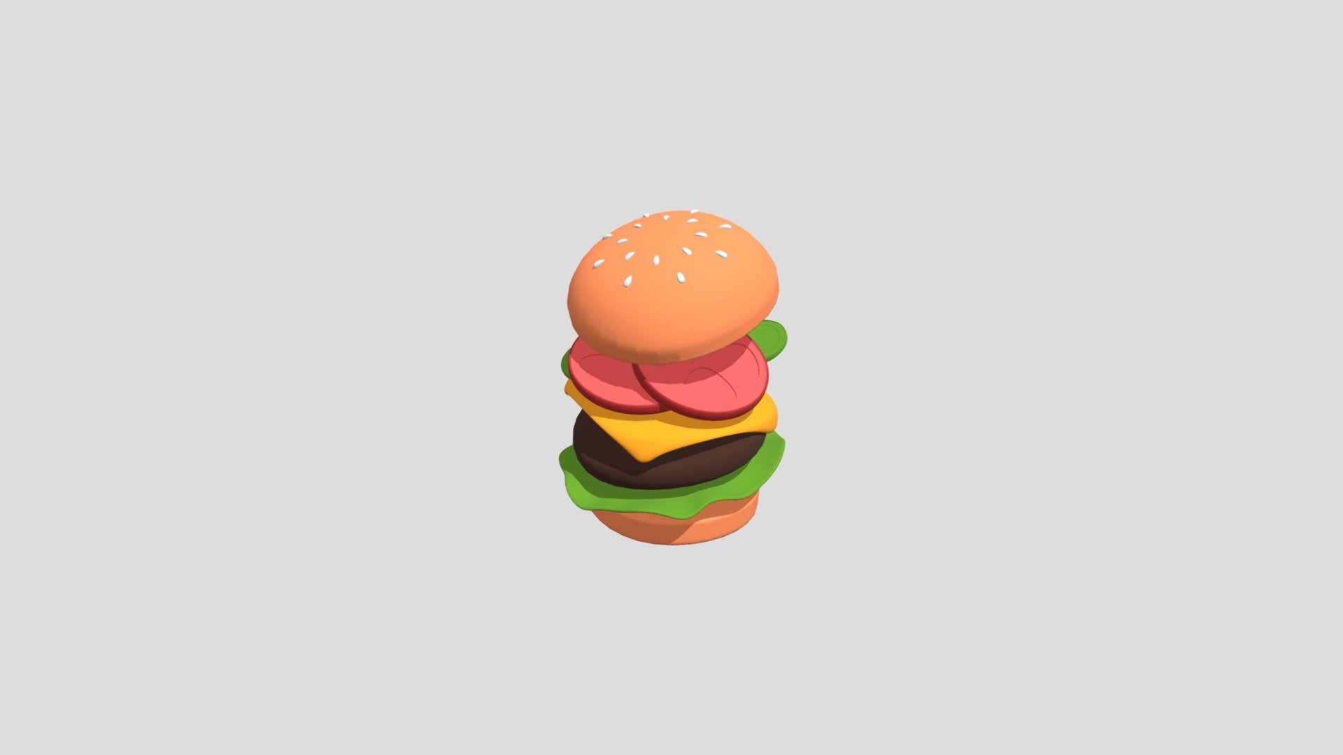 Burger - 3D model by slabdsgn [2ff0844] - Sketchfab