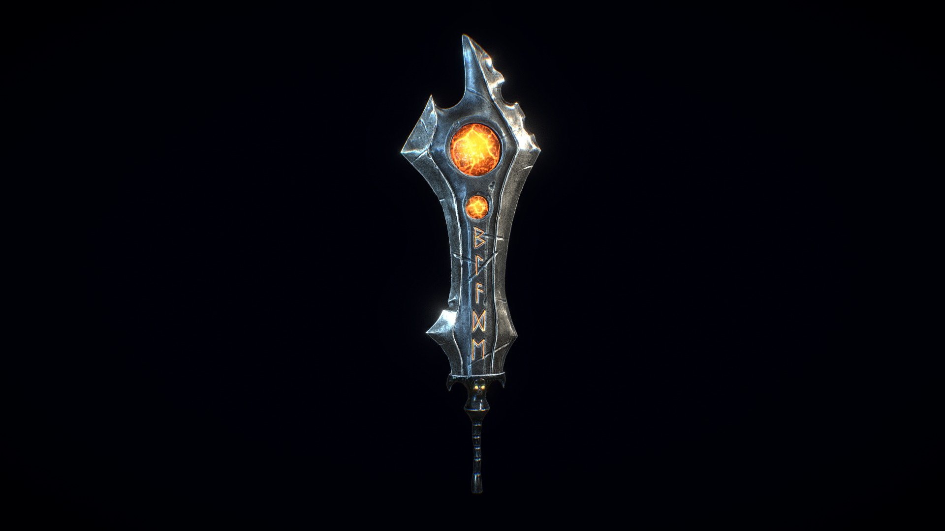 Stylized Dark Fantasy Sword - 3D model by Miror-Z [2ff0b37] - Sketchfab