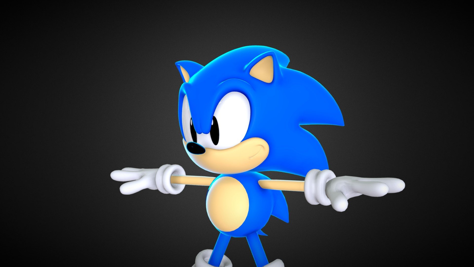 Marza Classic Sonic - Buy Royalty Free 3D model by Gabs.c4d [2ff2871 ...