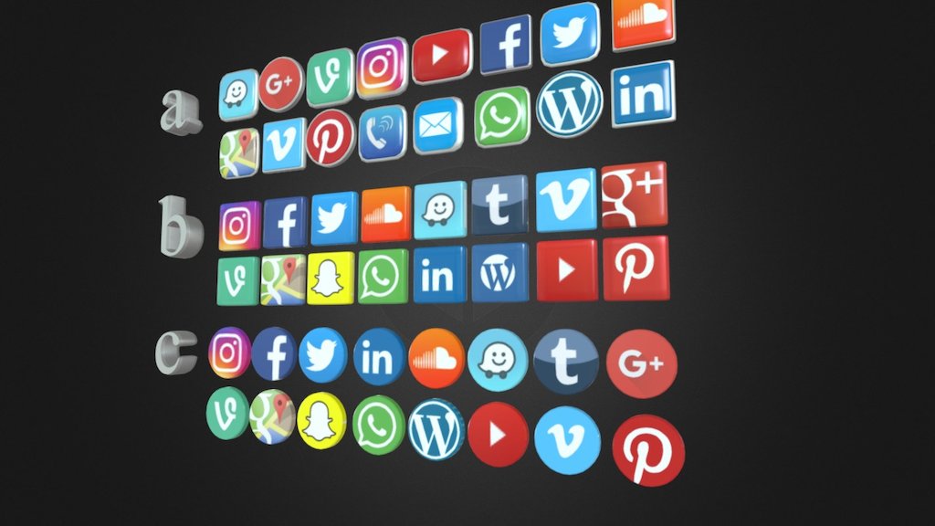 Social media classic gallery - 3D model by EYEFLY Productions (@EyeFly ...