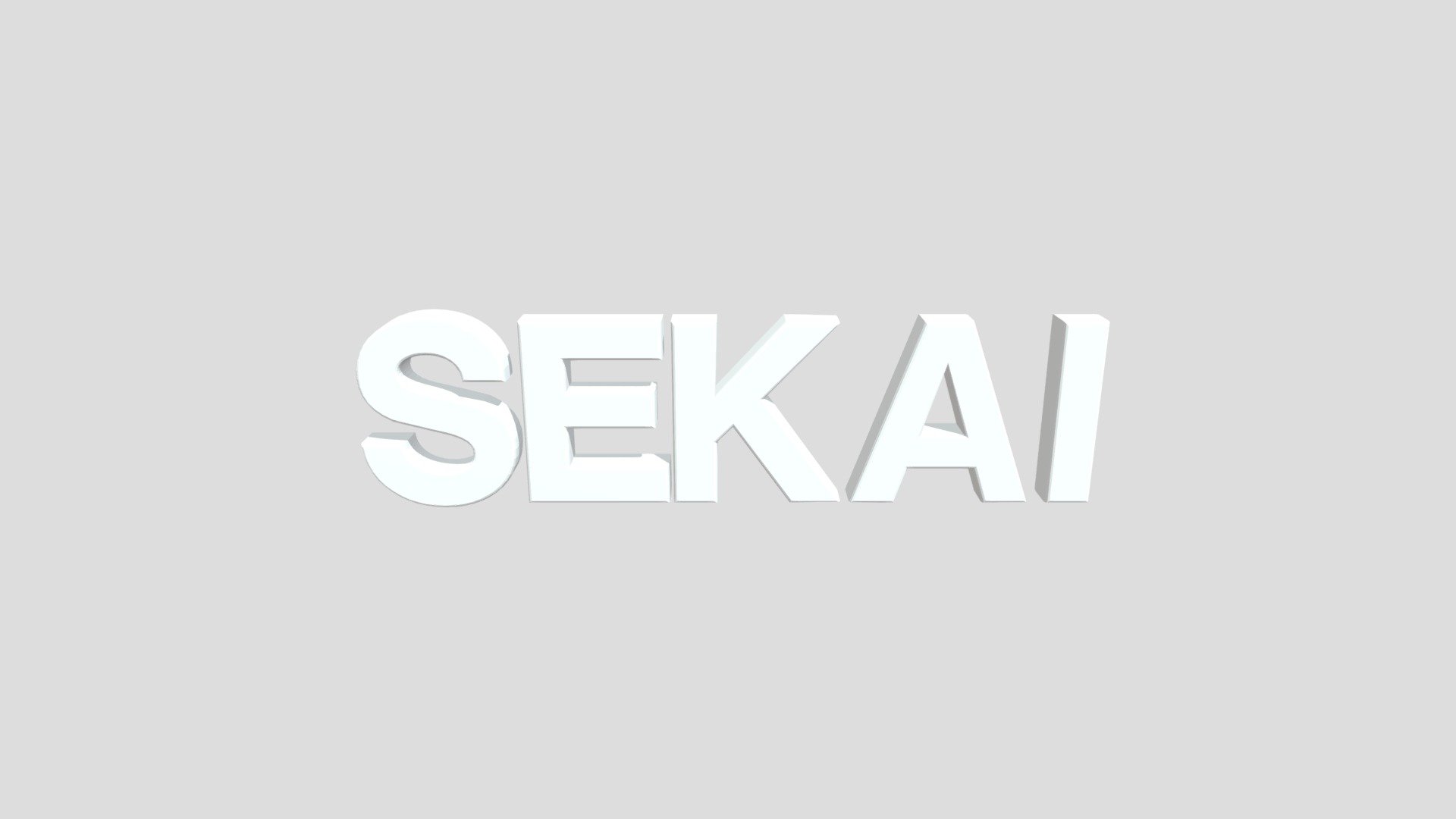 The “SEKAI” text - 3D model by m.kechkemadze [2ff3b8c] - Sketchfab