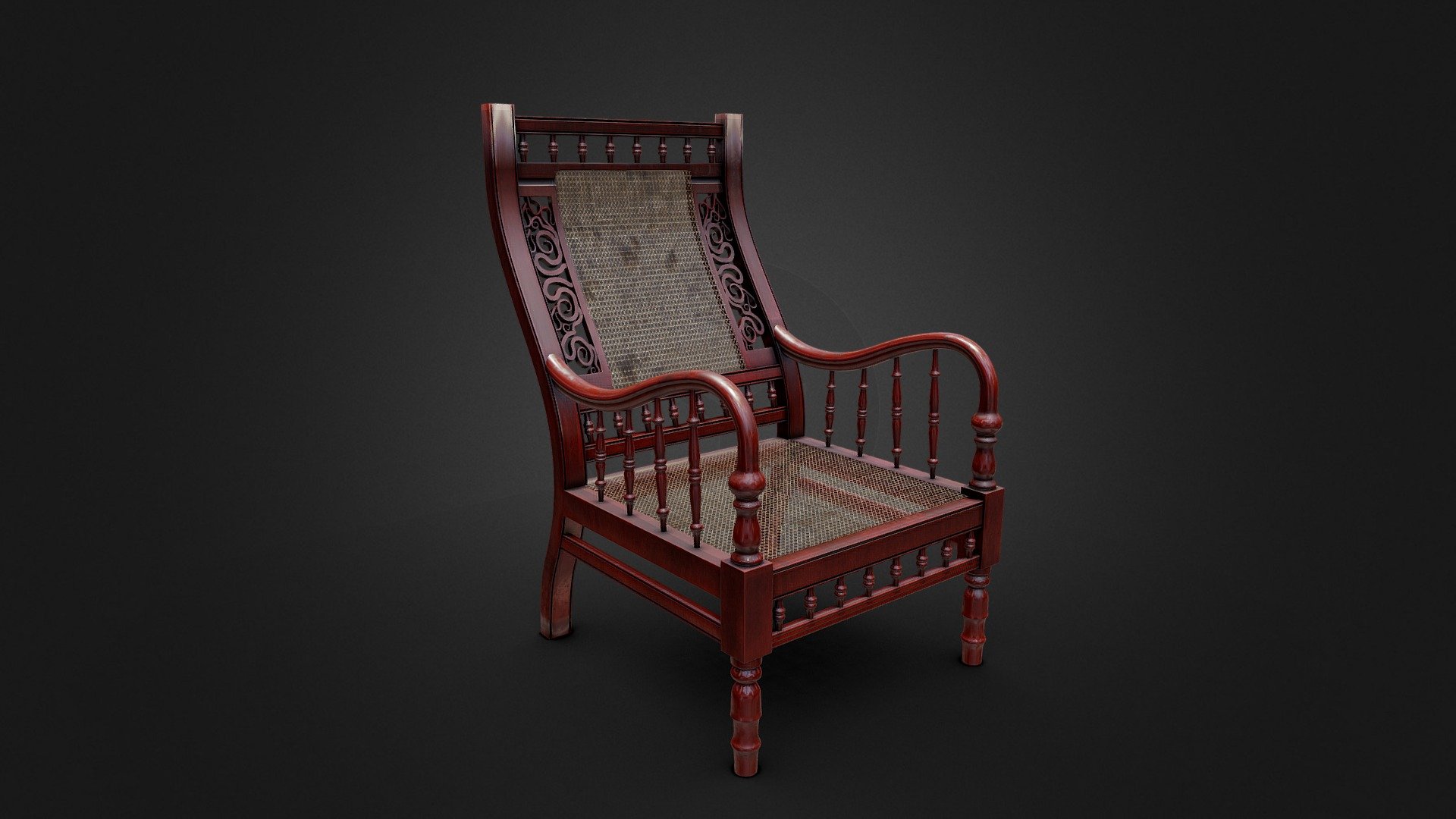 Traditional_chair - 3D model by Dariyal3D [2ff4a1c] - Sketchfab