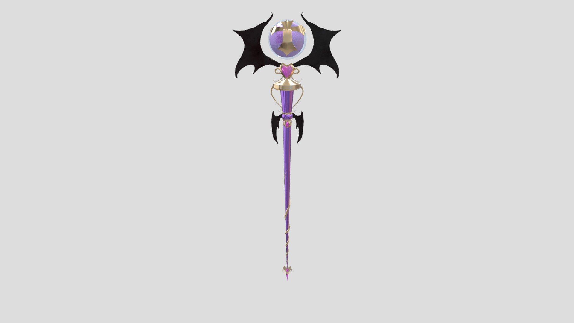 Witch's Staff 3D Model - 3D model by nxcromantik [2ff715a] - Sketchfab