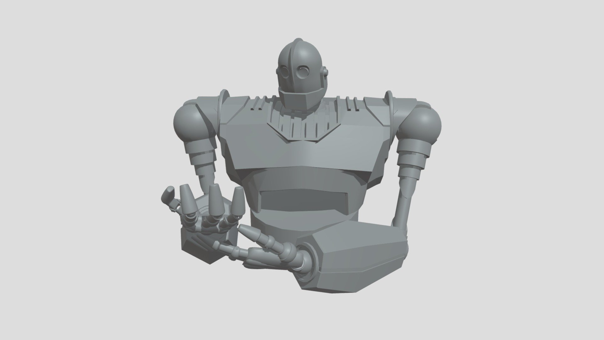 Iron Giant Model without textures - 3D model by Aiden Havu (@AidenHavu ...