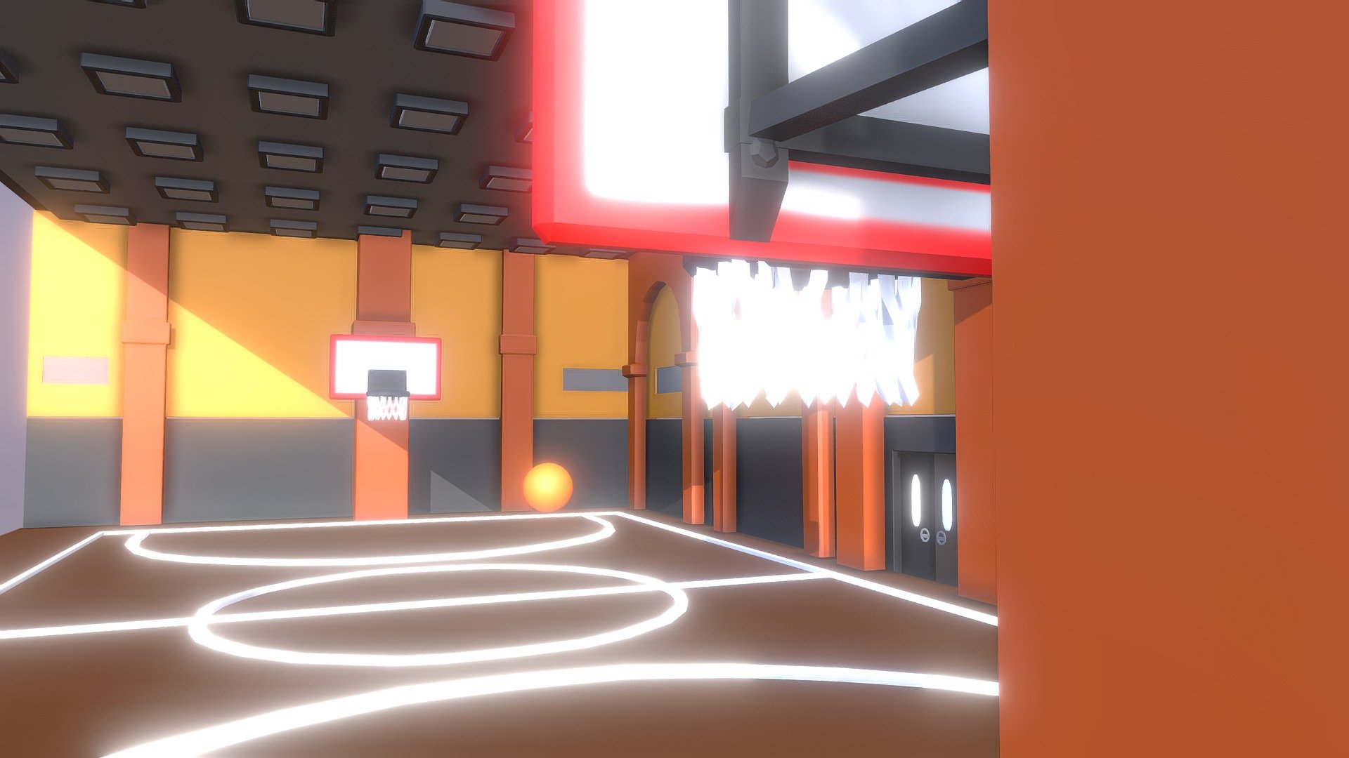 BasketBall Place - Download Free 3D model by Mougater (@mouradZzz ...