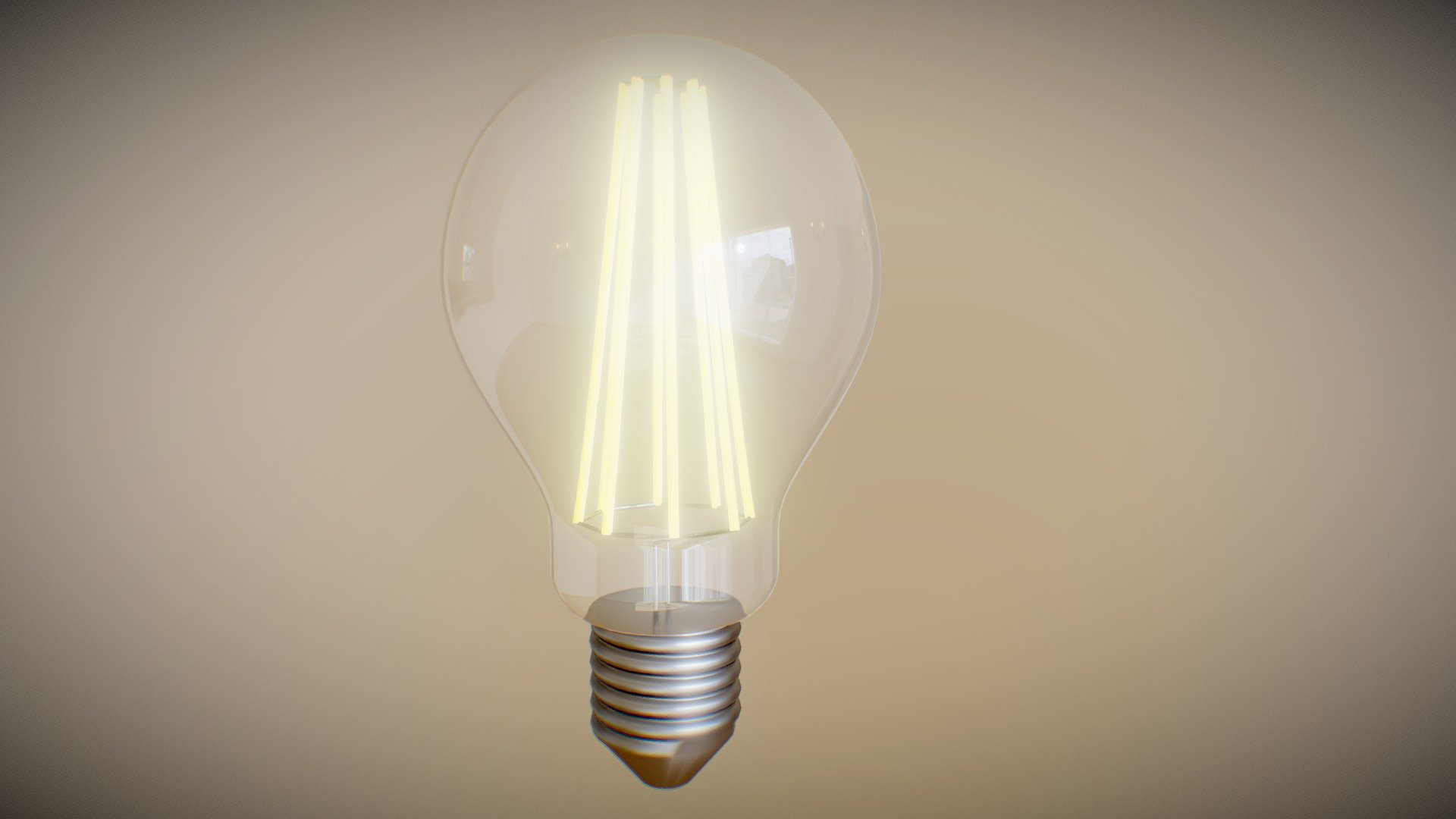 Lightbulb LED Filament - Buy Royalty Free 3D model by IsolatedVertex ...