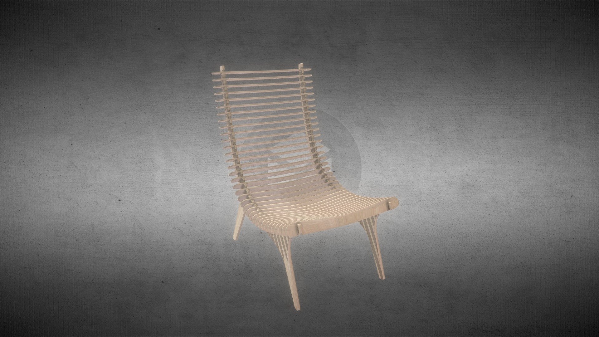 CNC chair By CNCflatpack - 3D model by ETverde [30023b0] - Sketchfab