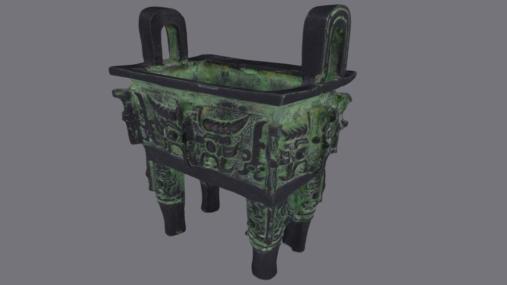 Chinese Bronze Ding Vessel - Download Free 3D model by 3DandVR [300371f ...
