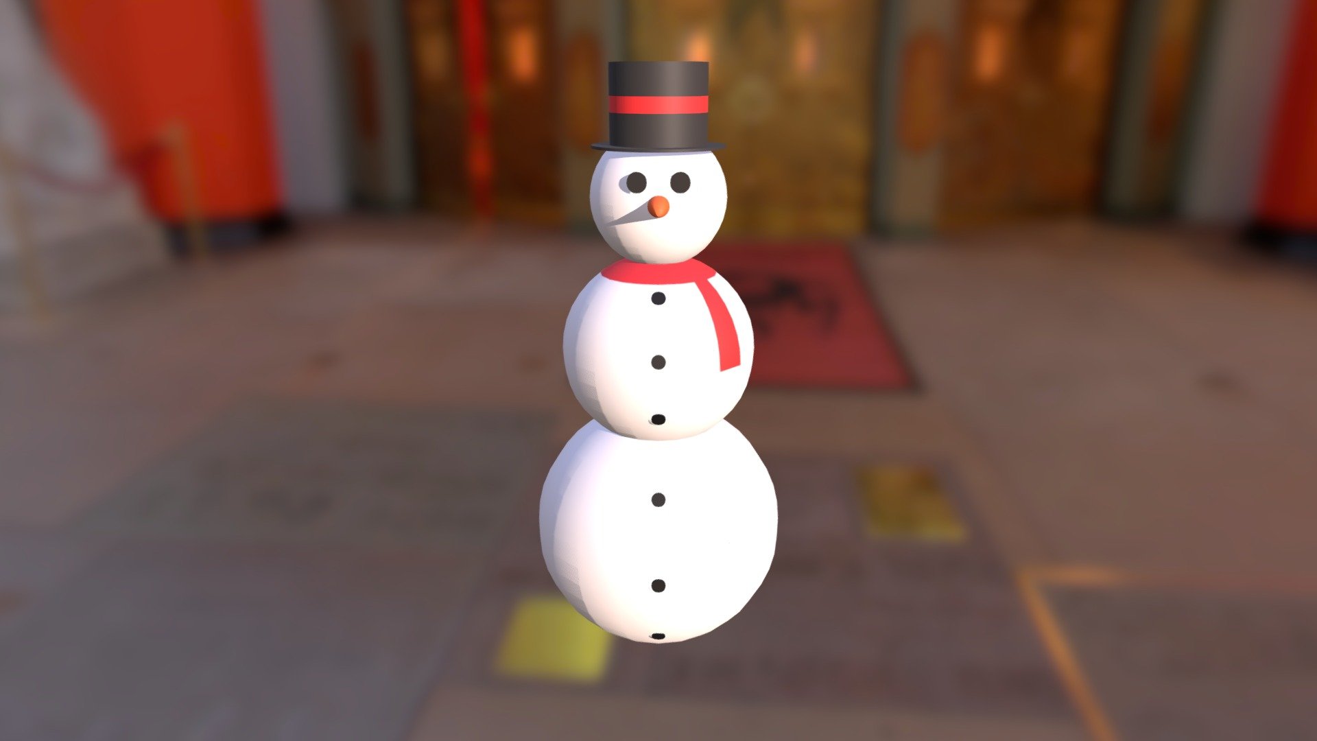 Low Poly Snowman - Download Free 3D model by PaulaHumanesDonoso ...
