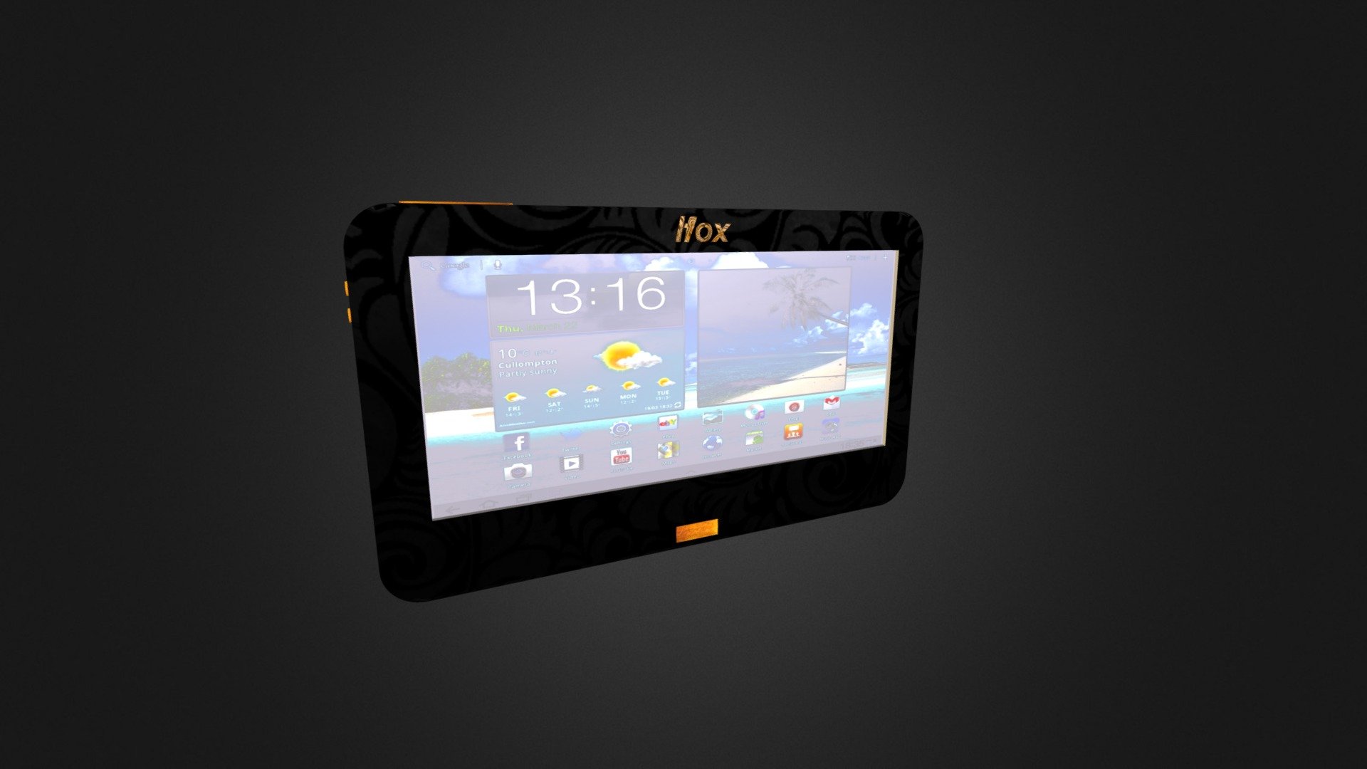 ifox gold tablet - 3D model by micke (@micke.h) [30055e1] - Sketchfab