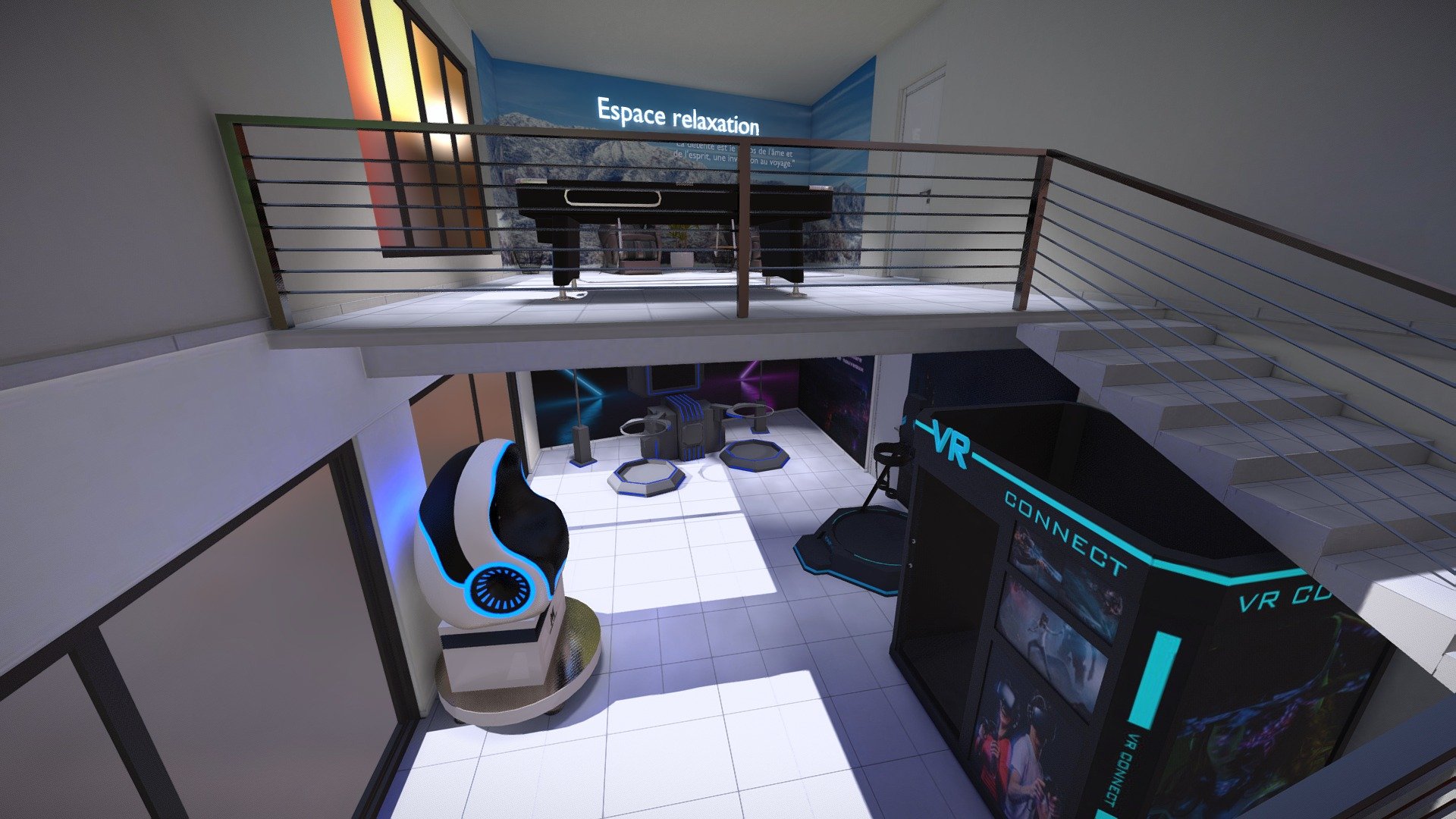 Salle monde virtuel - Download Free 3D model by guillaume.carbenay [300943d] - Sketchfab