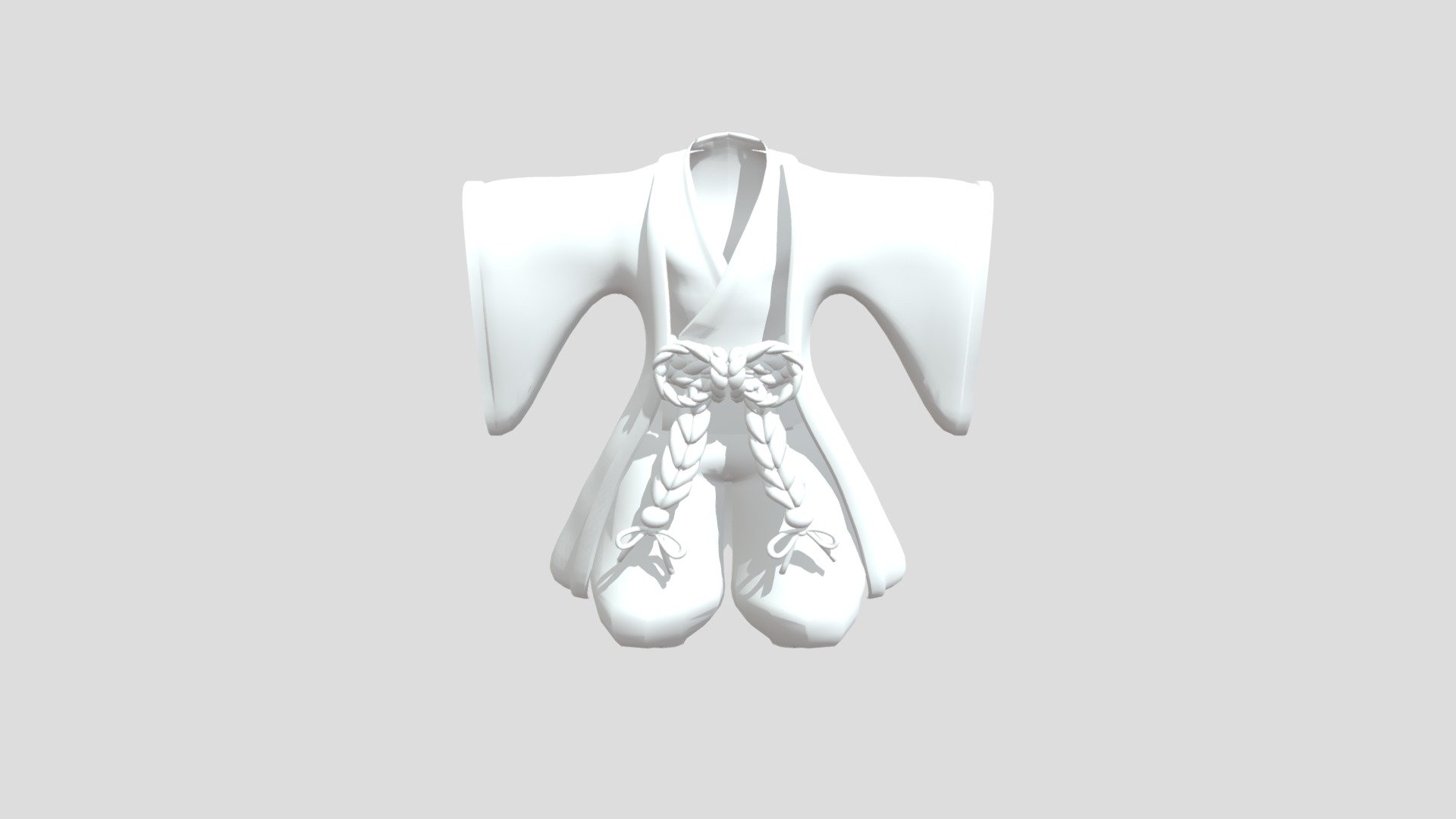 Japanese Traditional Male Fantasy Clothing - 3D model by TECKNO ...