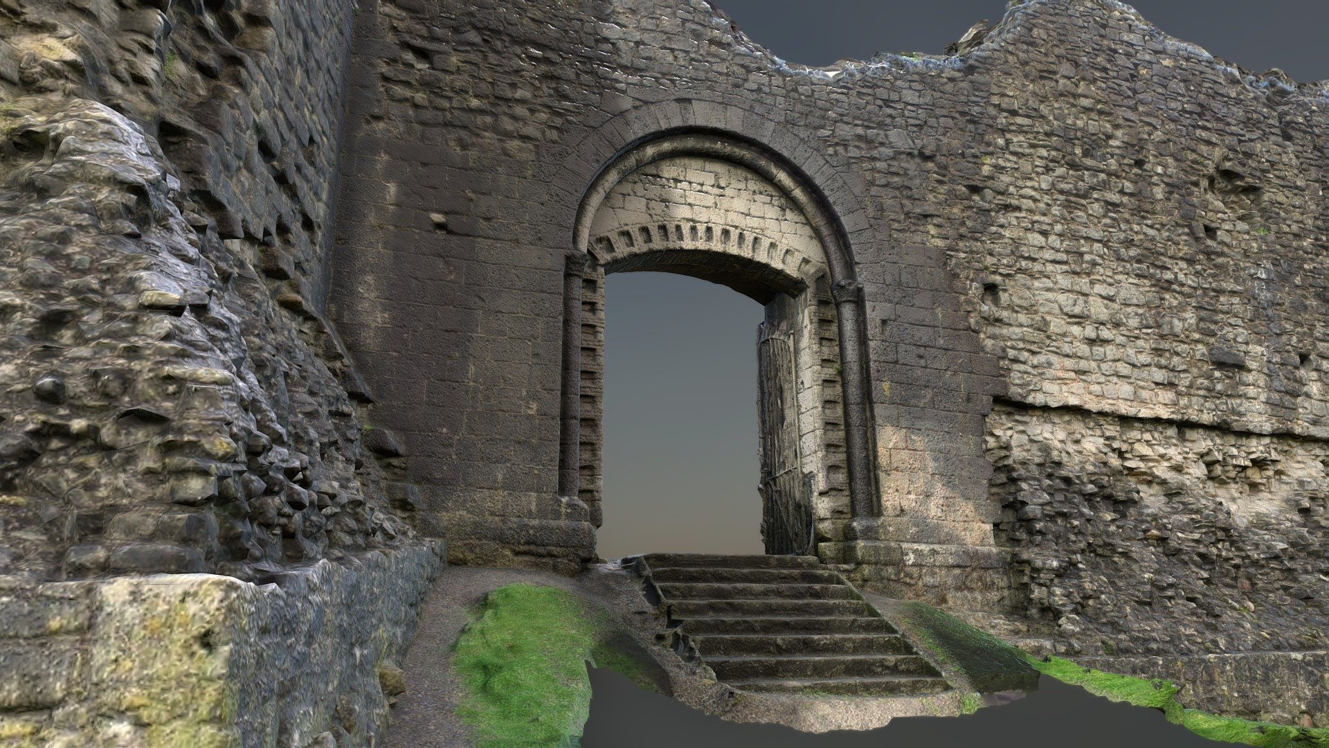 Newcastle Castle, Bridgend - 3D model by Digital Heritage (@3dheritage ...