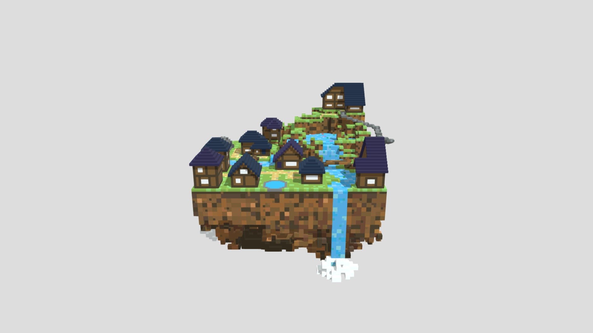 Floating Island Pt.2 - 3D model by JaxWake [300cf6d] - Sketchfab