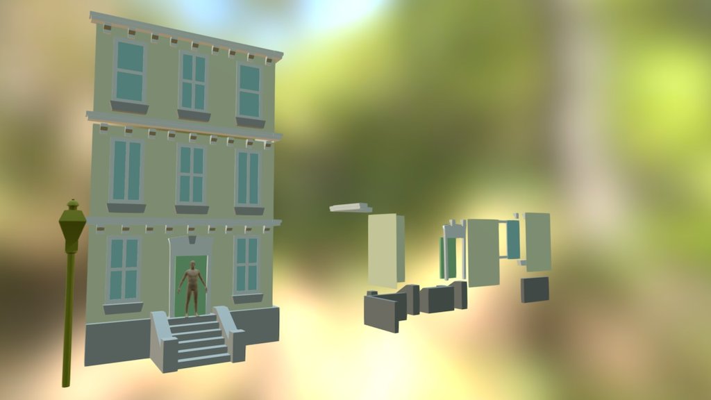 1B. Low and High Poly House Models - 3D model by n7153058 [300fa08 ...