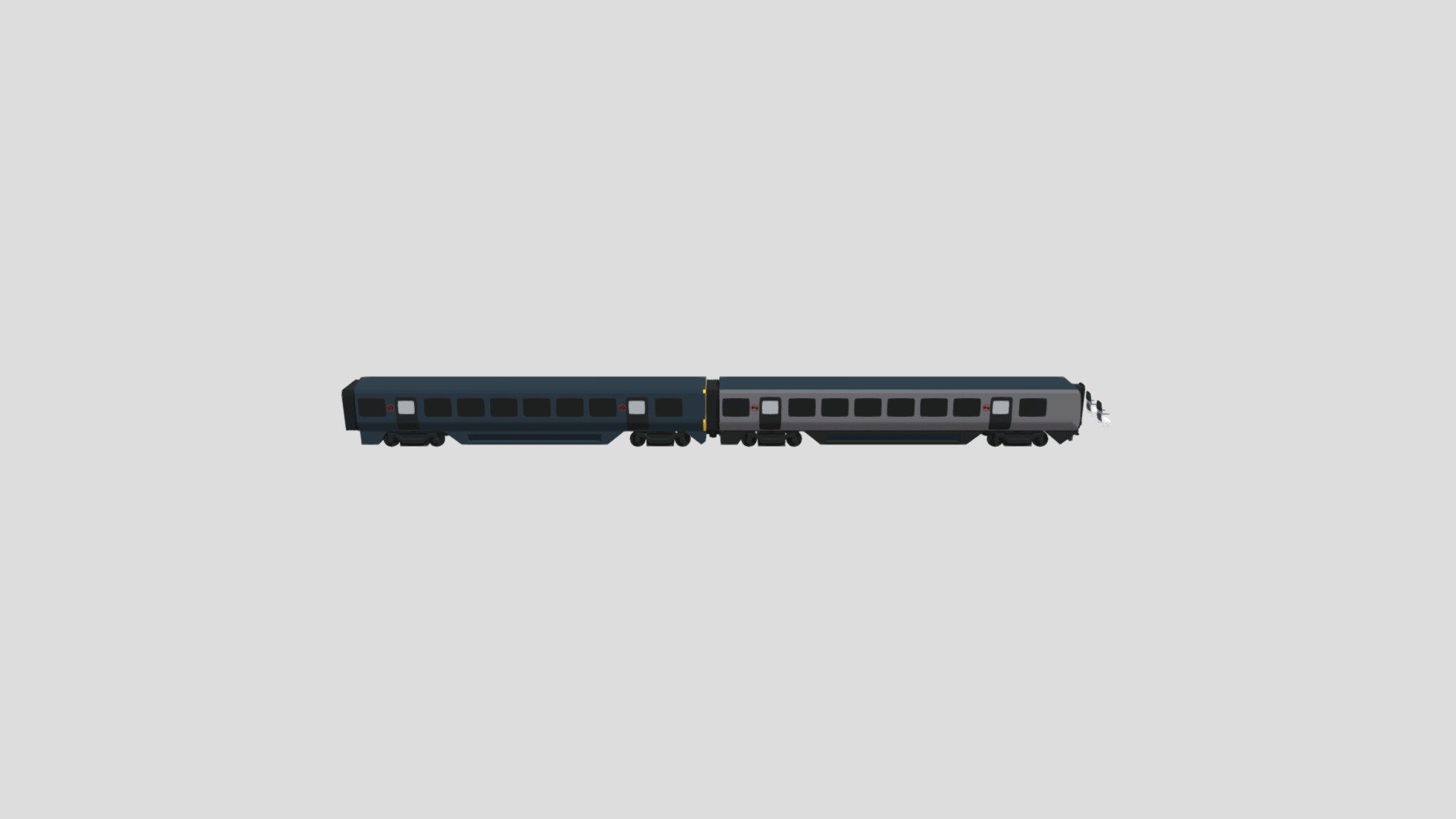 underground subway intercity train - 3D model by the low-poly core ...