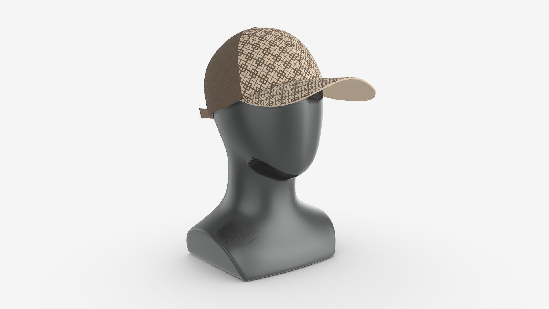 Store display mannequin head with Baseball cap - Buy Royalty Free 3D ...