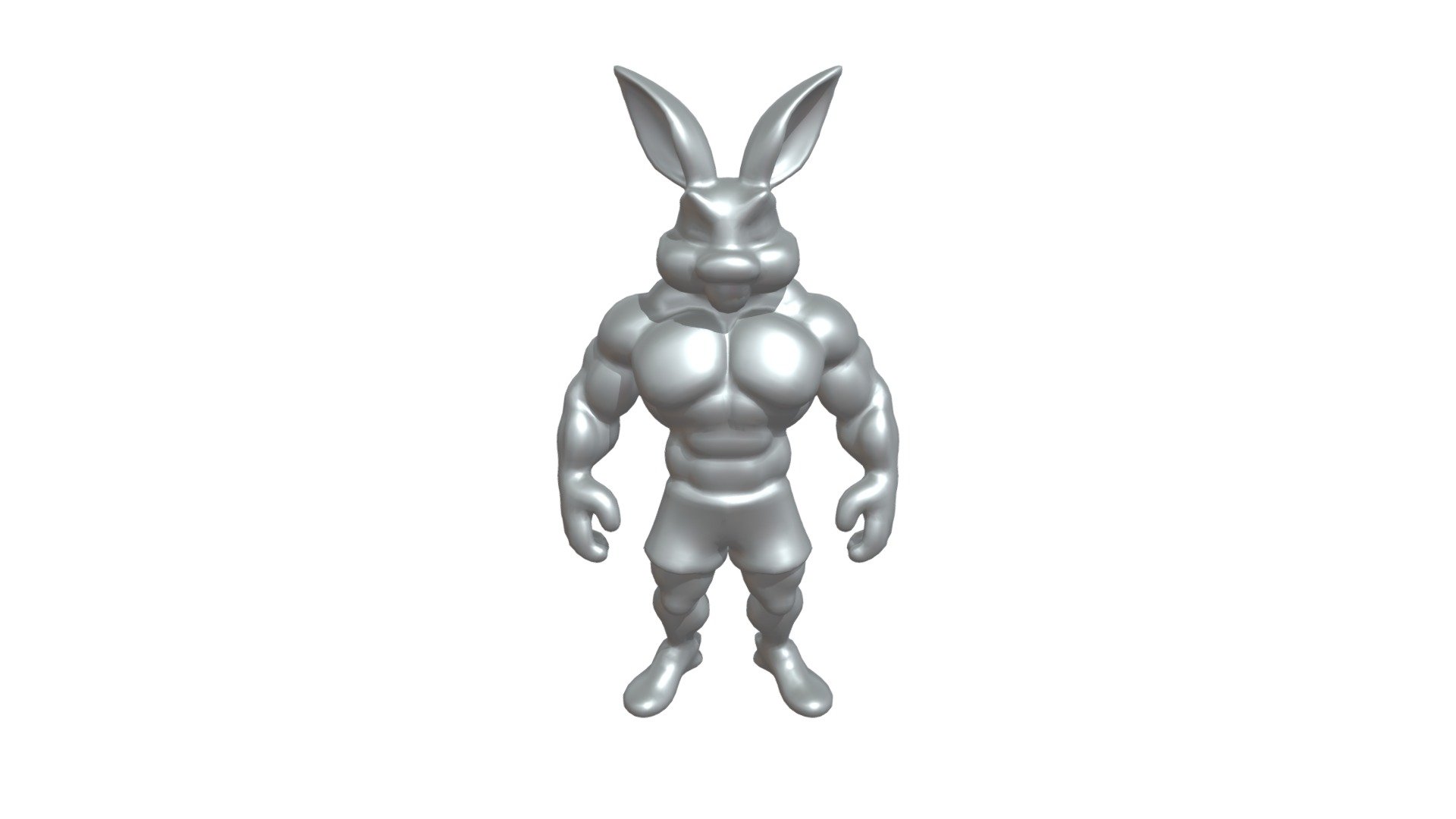 Buff anthropomorphic rabbit - 3D model by wehshivr [3015934] - Sketchfab