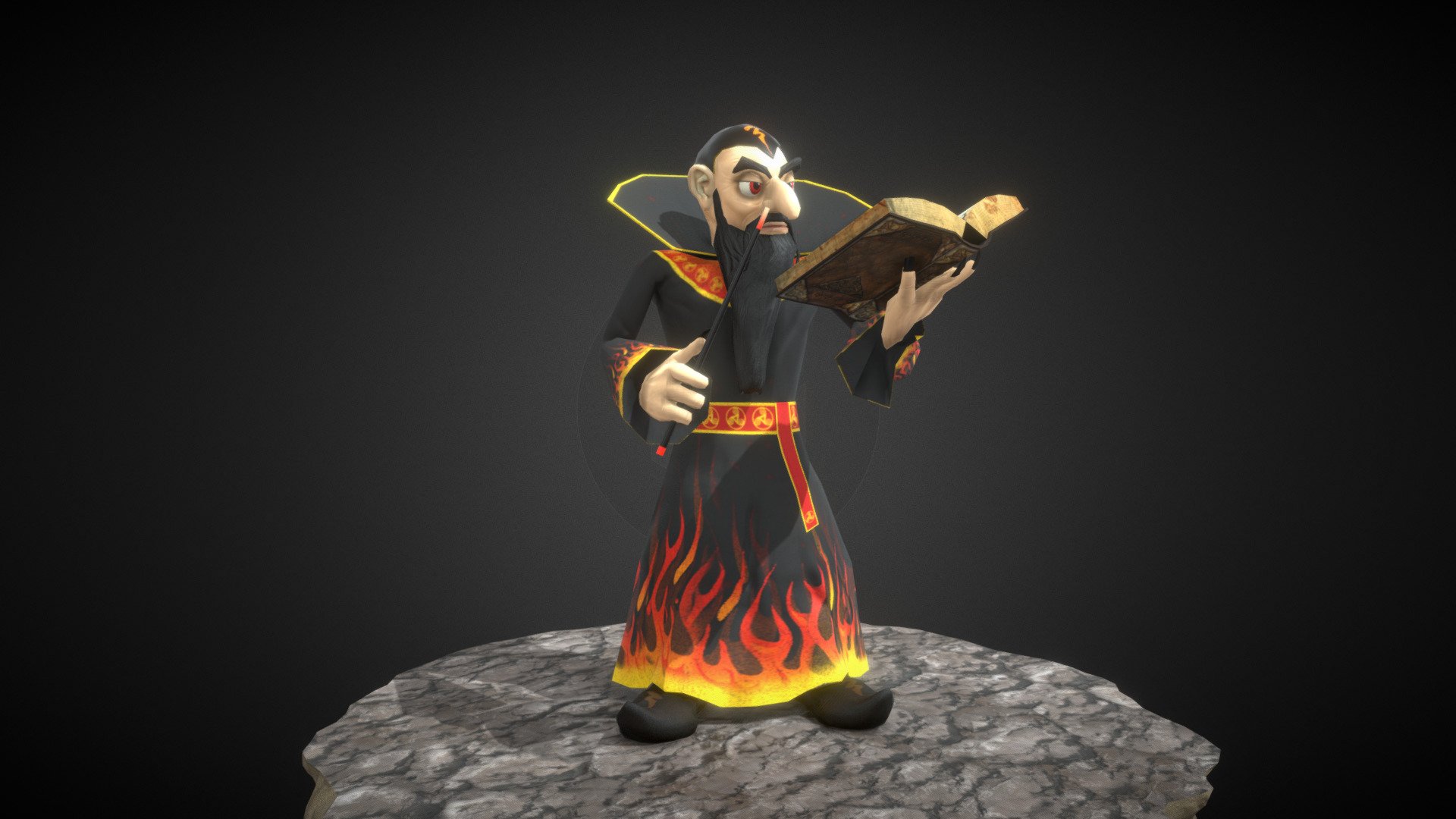 Dark Magician - 3D model by Juan Gauthier (@JuanGauthier) [3017dc0 ...