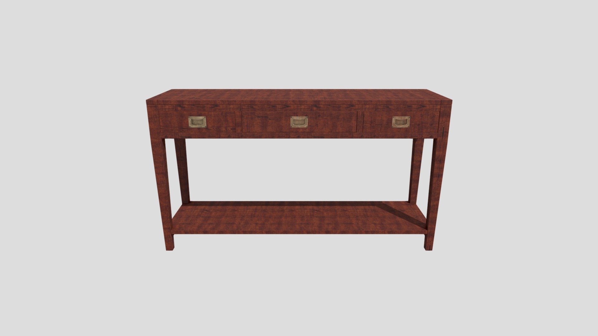 Capetown console table rich brown - Buy Royalty Free 3D model by ...