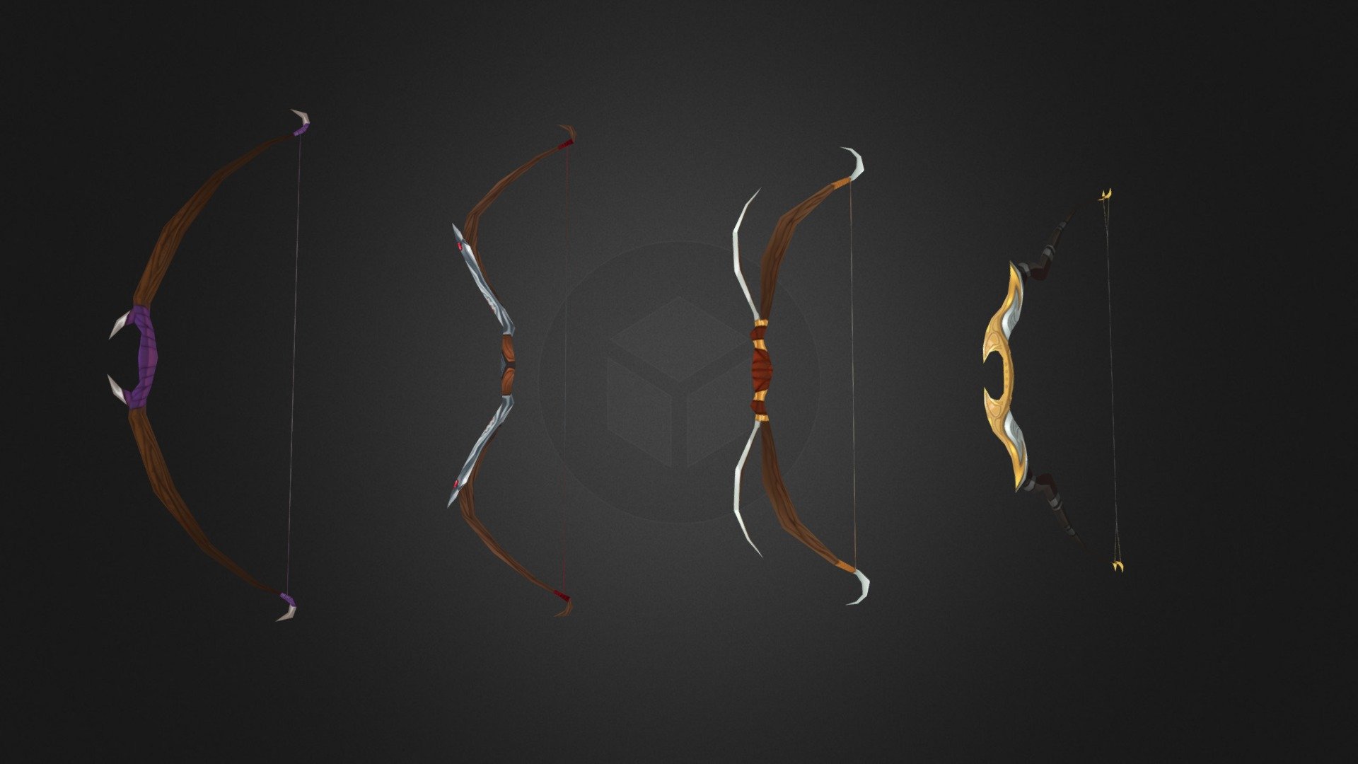 Bows - 3D model by Mallaria [301ba04] - Sketchfab
