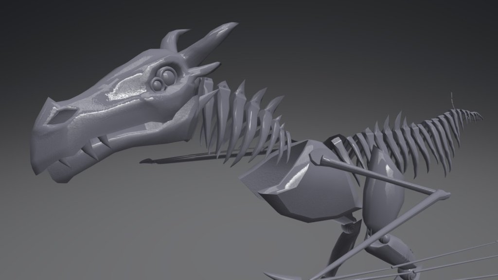 Robot Dragon - 3D model by tiffanniblevins [301c22e] - Sketchfab