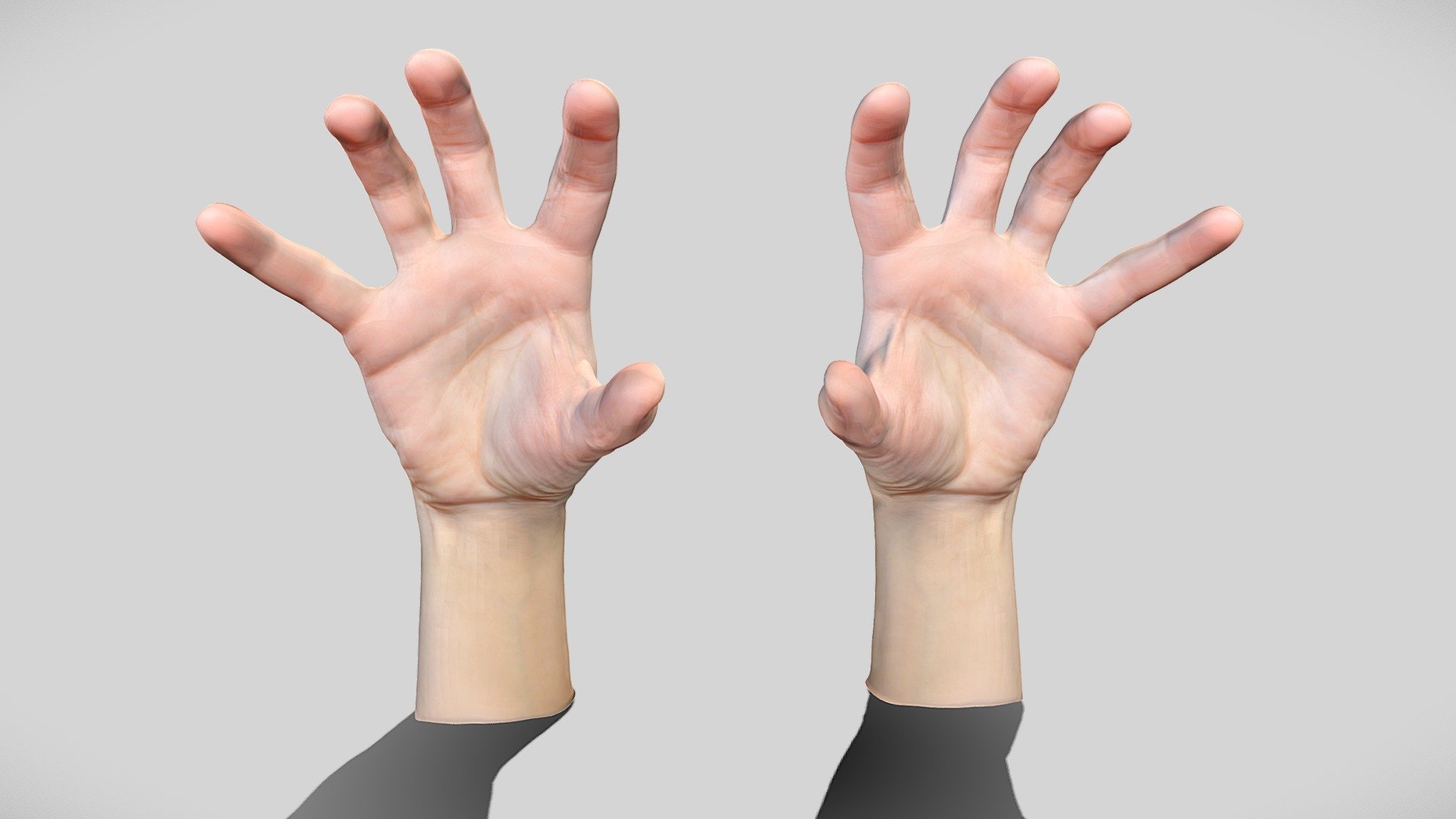 Female hands grabbing - 3D model by Lassi Kaukonen (@thesidekick ...
