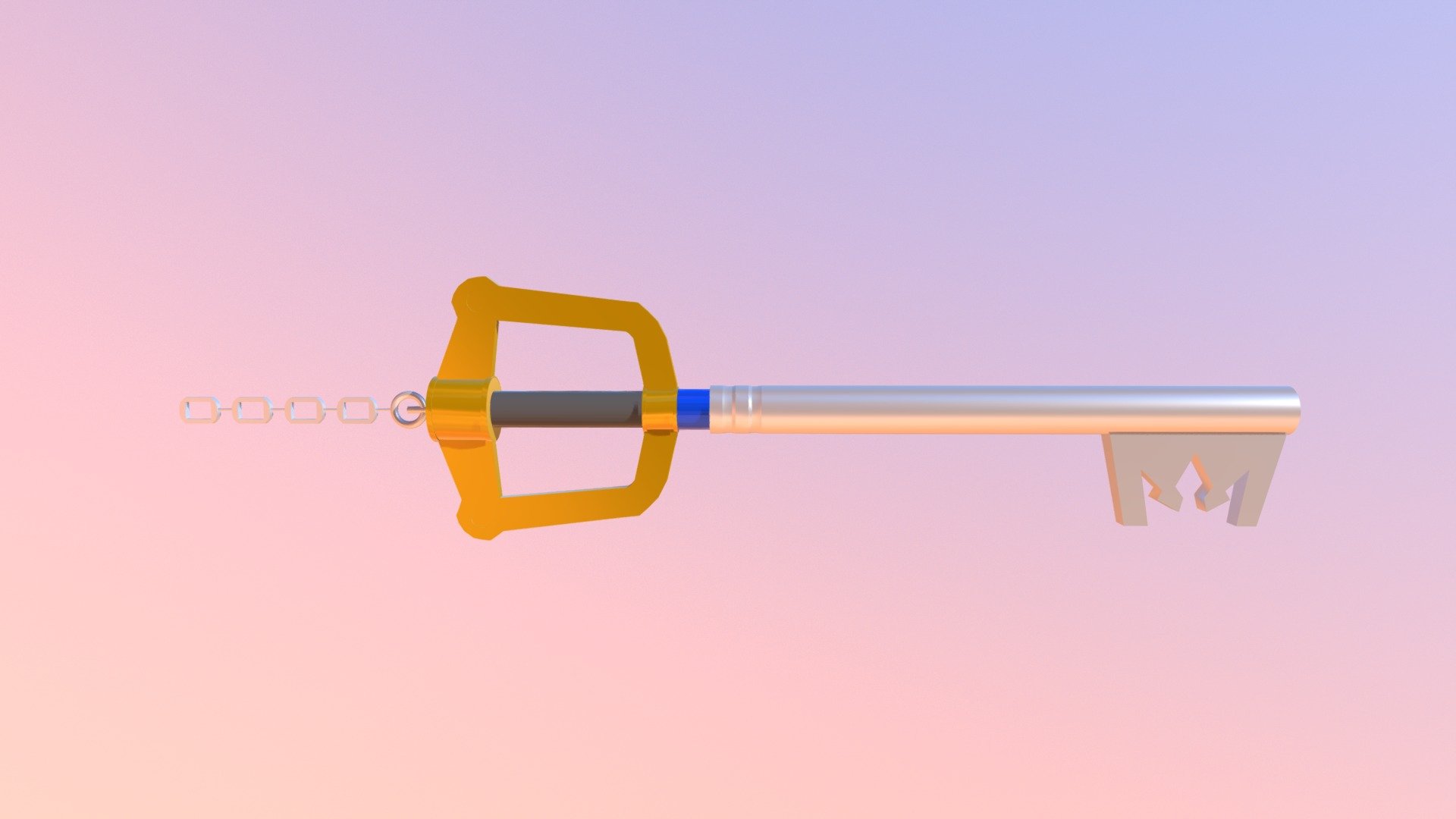 Kingdom Hearts keyblade ( Game ready ) - Download Free 3D model by ...