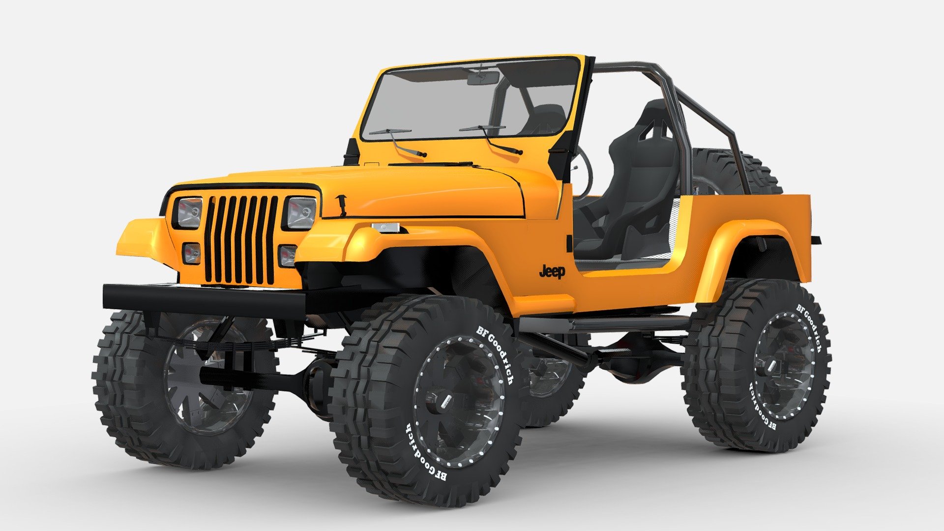 3d Model Jeep Wrangler - Buy Royalty Free 3D model by zizian [301cbd5 ...