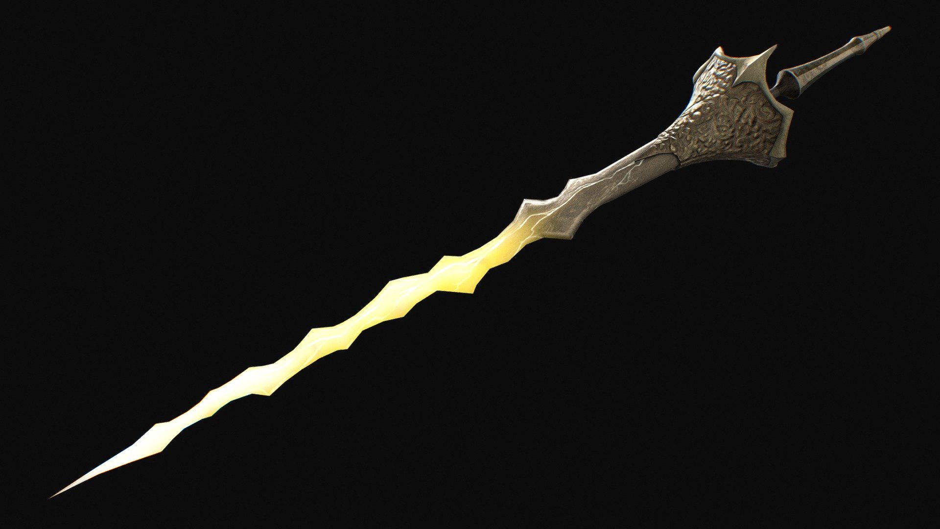 Golden Bolt Lance - 3D model by Kaji22/Marc Pinheiro (@Kaji22) [301d8d8 ...