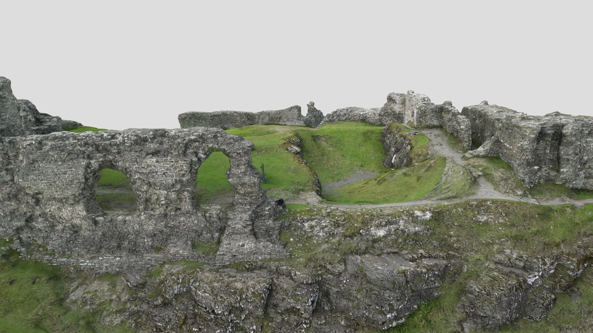 Castell Dinas Brân [HIGH RES] - Buy Royalty Free 3D model by VaultPhil ...