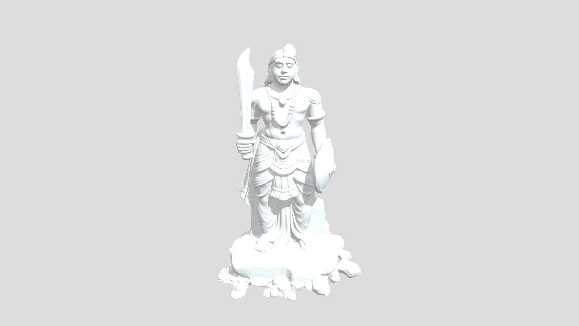 Indian Village deity God statue 2 - 3D model by akash.artistic [30238fe ...