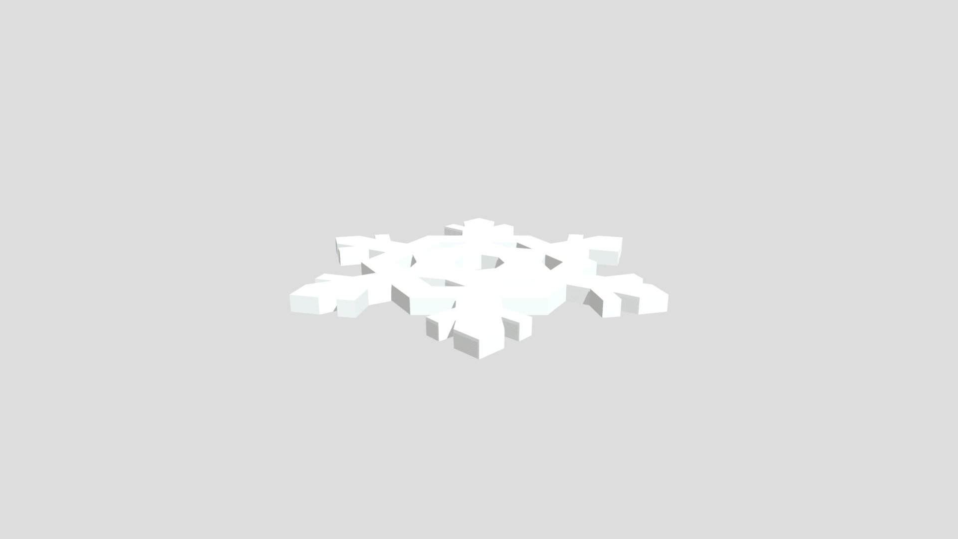 Snow Flake - 3D model by cj04193 (@Colbyjj) [302486b] - Sketchfab