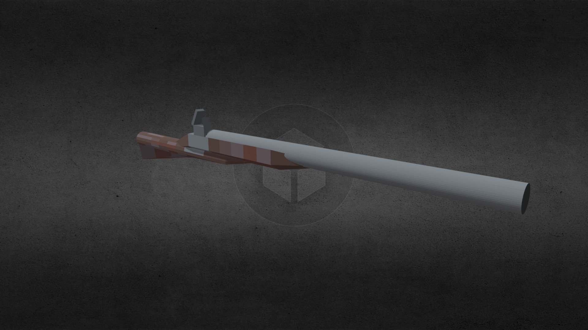 low-poly Musket (blockbench) - 3D model by OGavz [3025c73] - Sketchfab