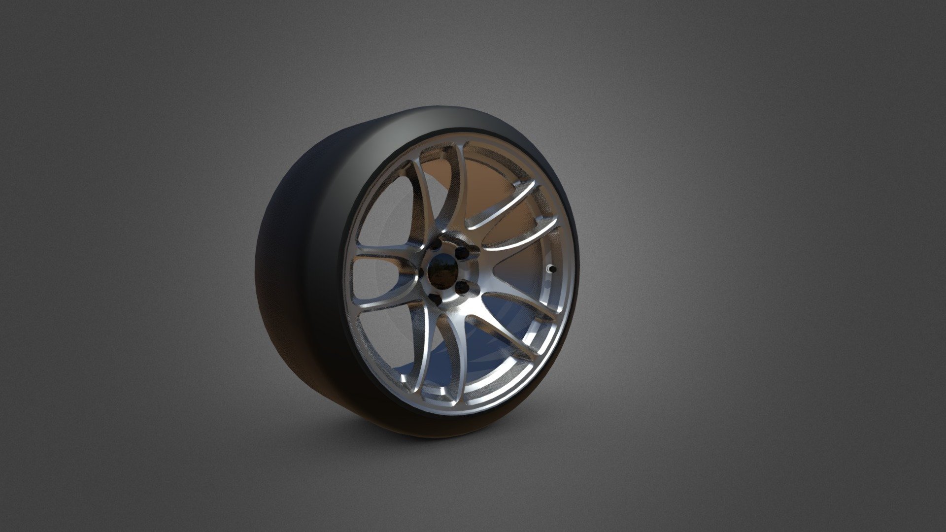 Racing Wheel - Work Emotion CR-KAI - Download Free 3D model by ...