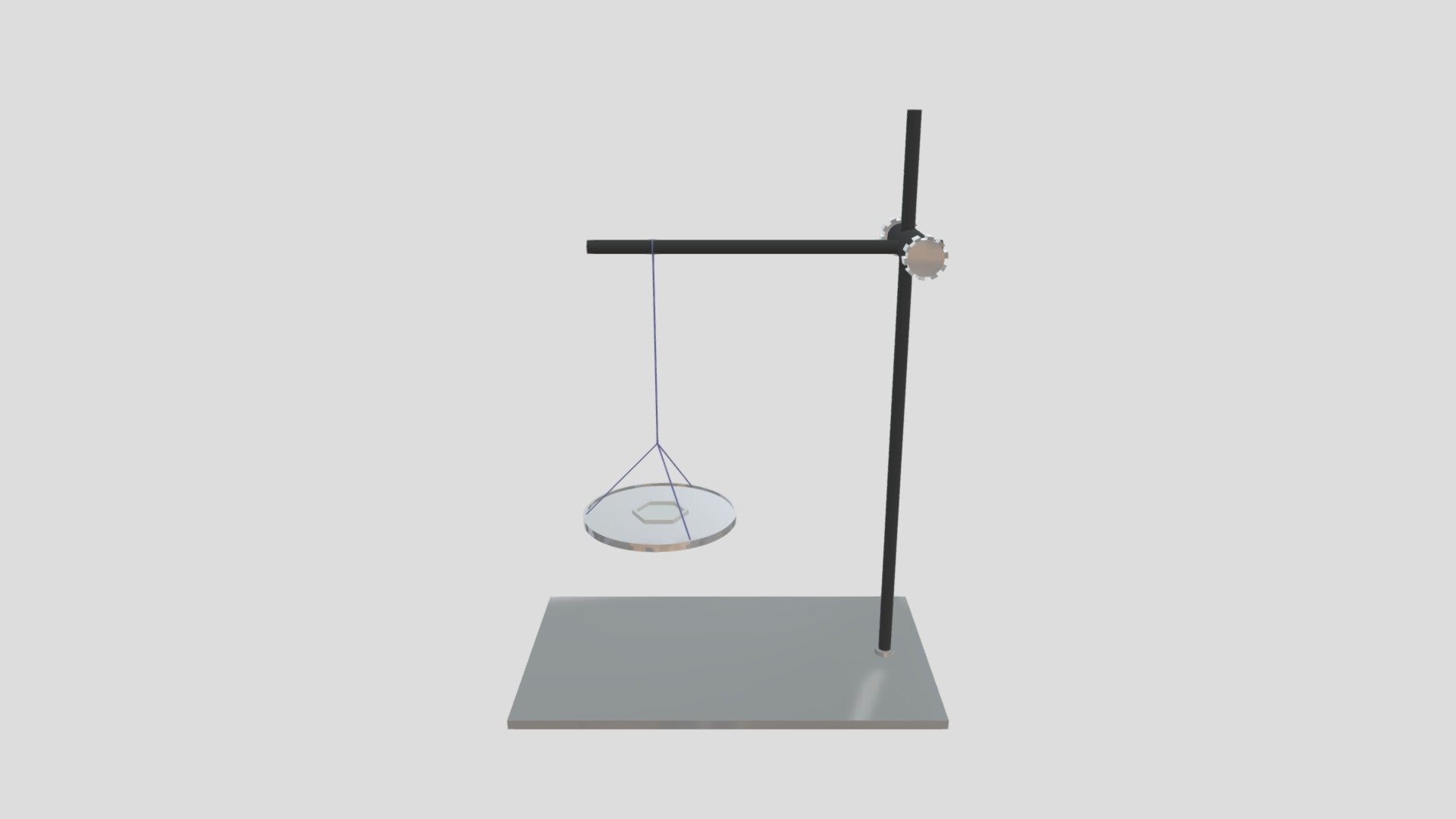 Iron stand with Base and Clamp Arrangement - 3D model by raprocuktion ...