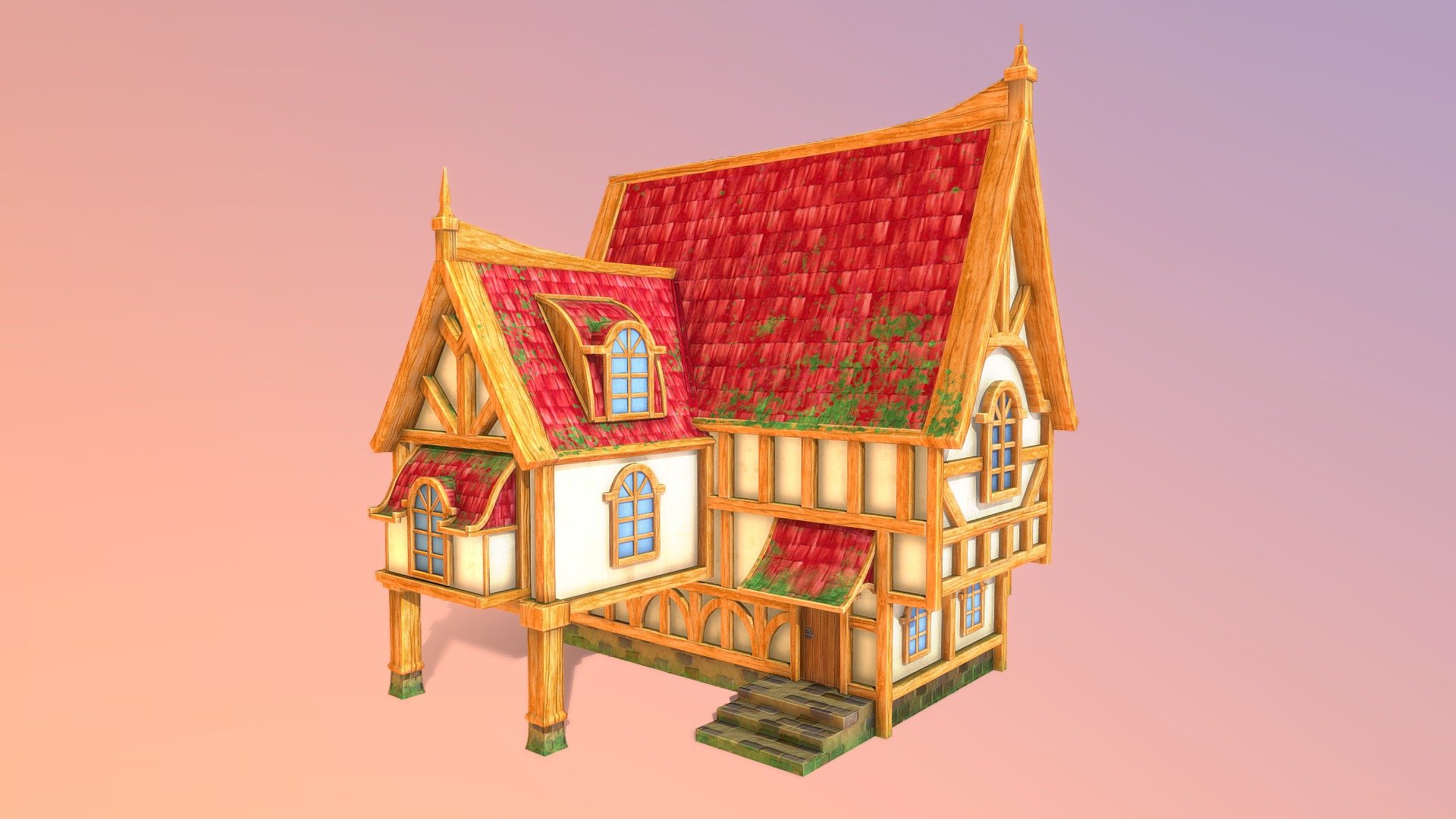 Stylized Country Cottage House - 3D model by Ashberry Arts ...