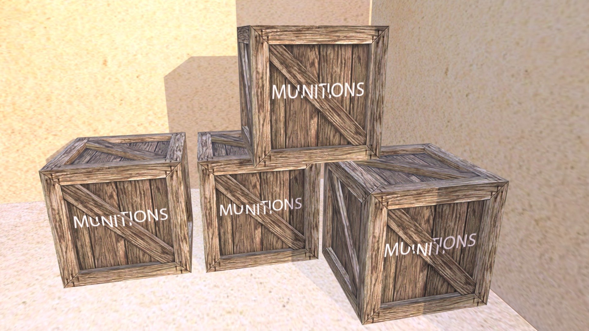 Crate Scene - 3D model by cfergLDE [3027ee5] - Sketchfab