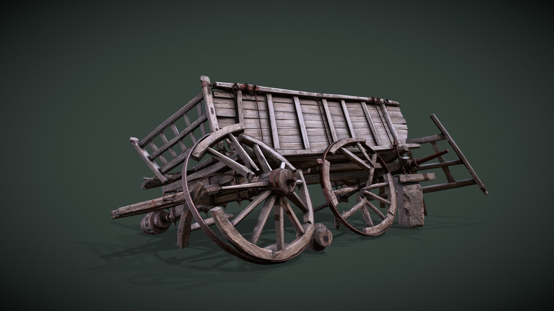 Broken Cart - 3D model by grafit (@studio_grafit) [302a56e] - Sketchfab