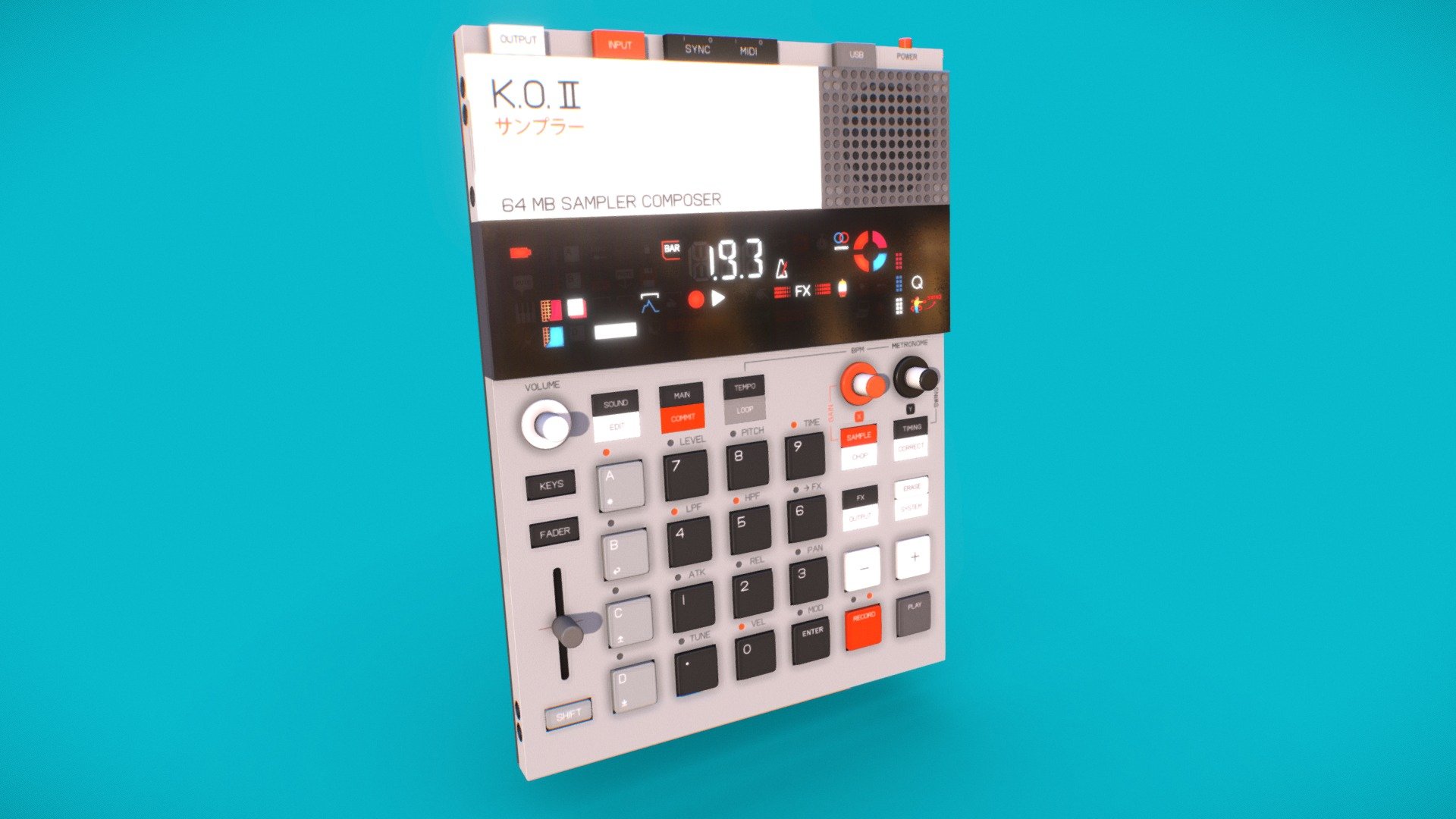Teenage Engineering | EP-133 K.O. II - Download Free 3D model by ...