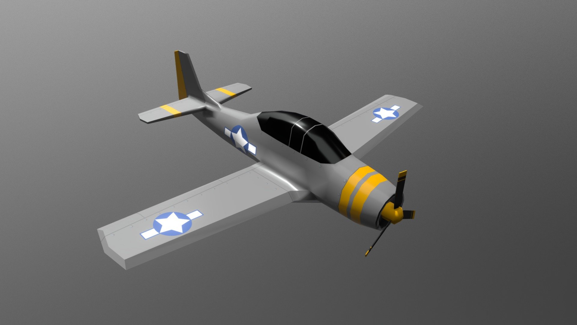 WW2 Military Airplane - Low Poly - Buy Royalty Free 3D model by ...