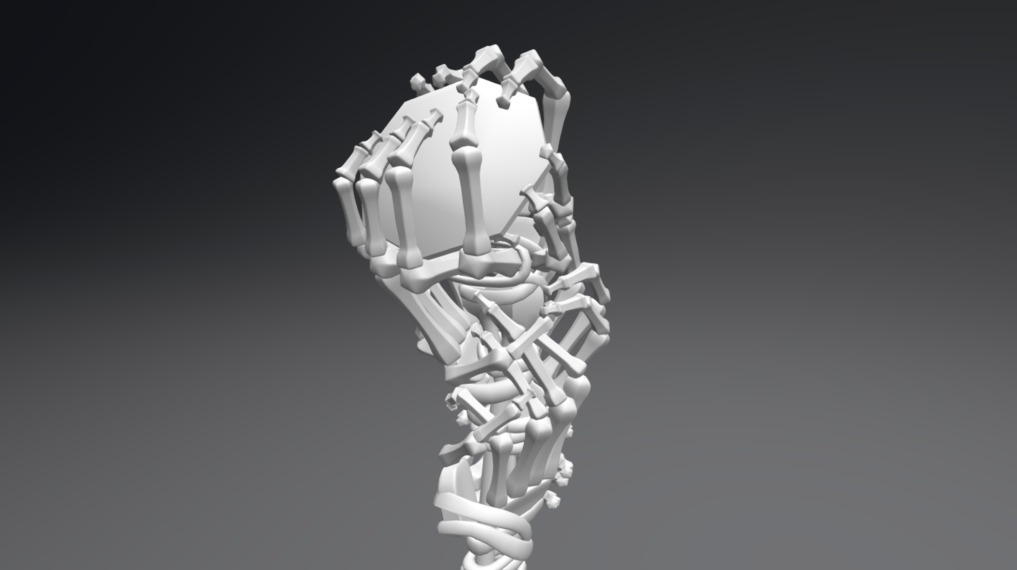 Bone Staff - 3D model by AlwaysLucky [302bcee] - Sketchfab
